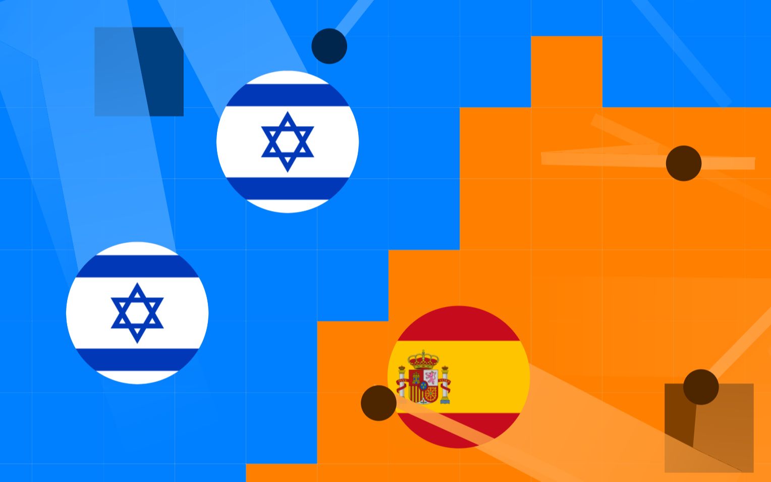 以色列vs西班牙——国家球领土战争!【Algodoo】