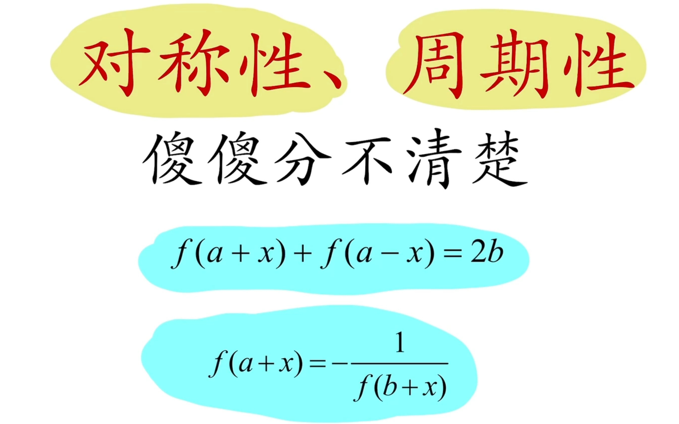 函数对称性、周期性(一)