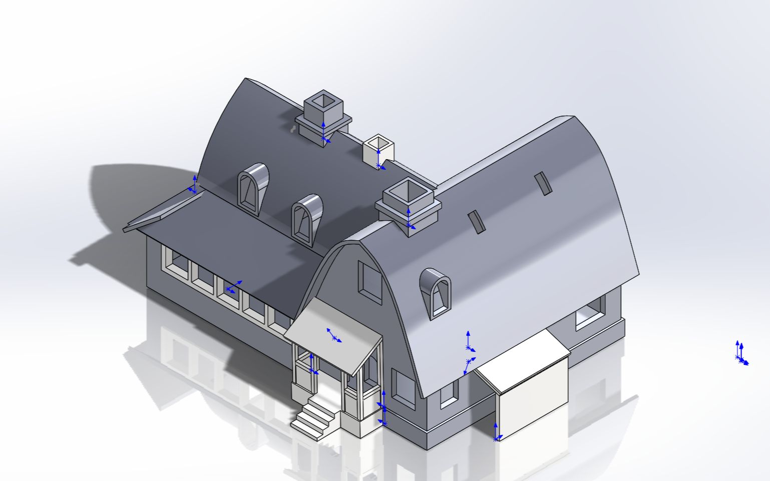 SOLIDWORKS 建模魔女宅急便琪琪之家