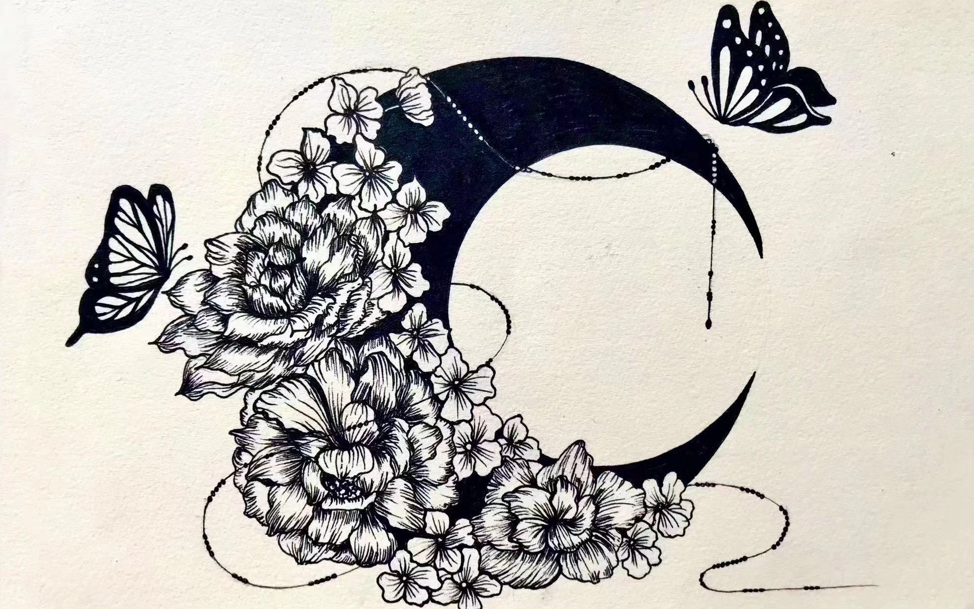 针管笔花卉系列