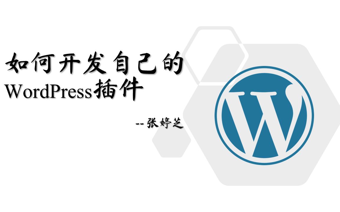 如何开发自己的 WordPress 插件