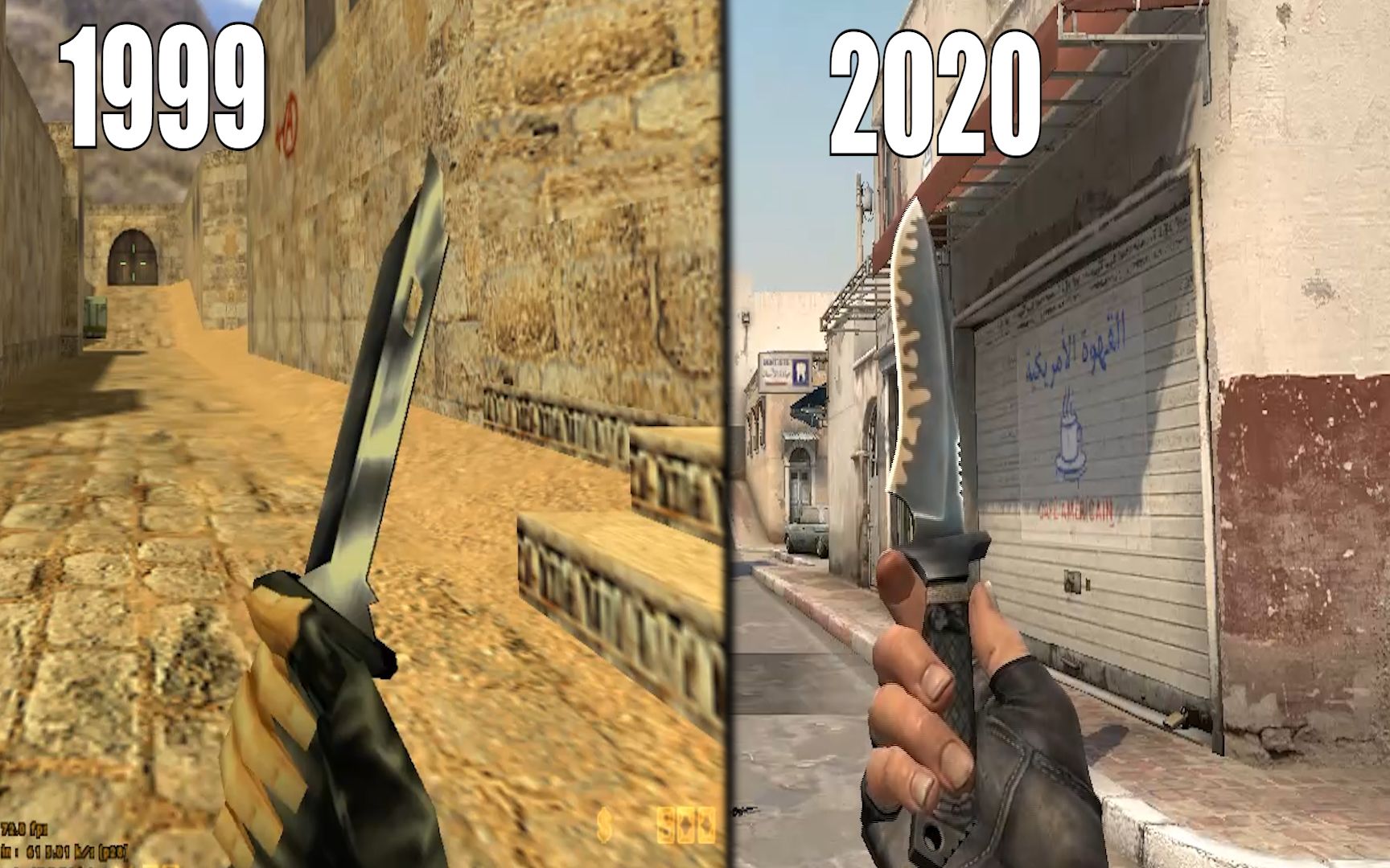 CS历代版本匕首进化史(1999-2020)