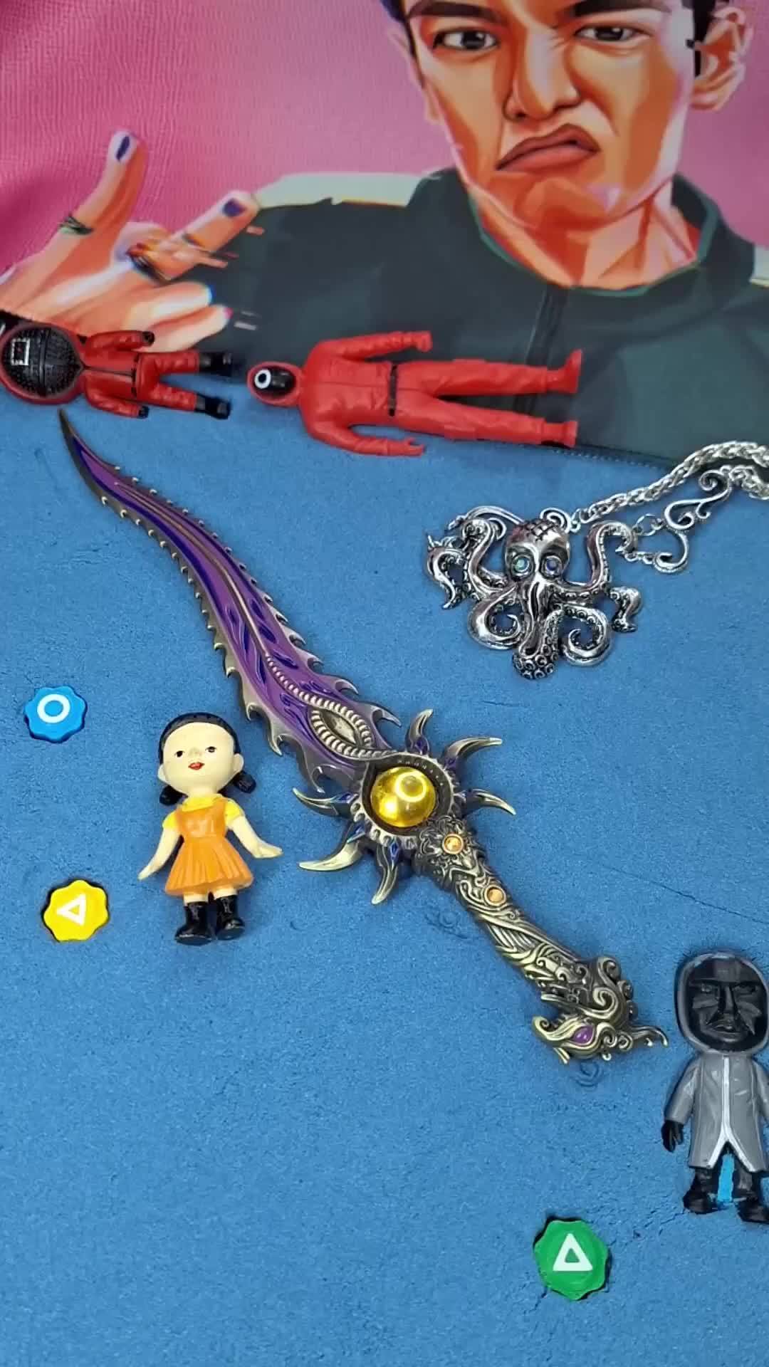 小美摁出的剑型模具