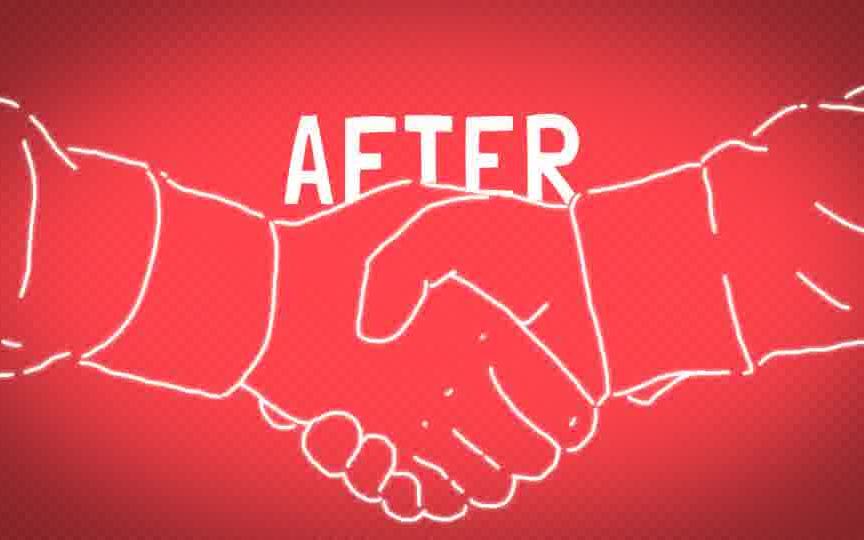 AE演示视频模板-卡通手势素材点击手势握手点赞左右滑动等 手指点击...