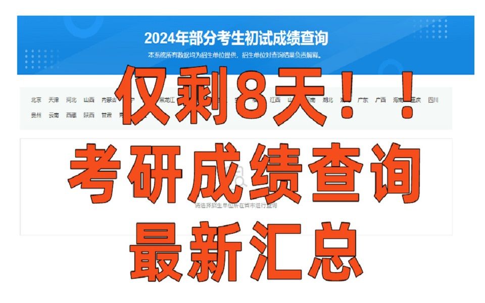 【考研查分】分数可以提前查?多校更新发布考研成绩查询时间 !