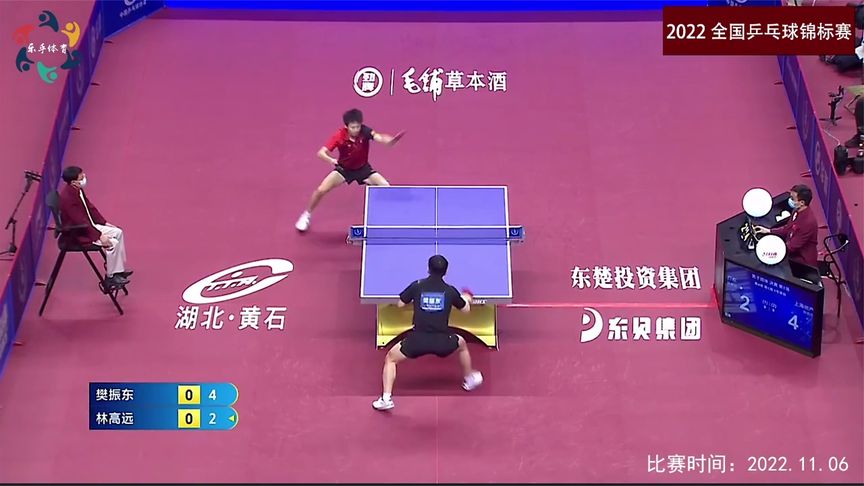 11月6日!樊振东vs林高远,紧张到窒息,双方又是最后时刻定胜负