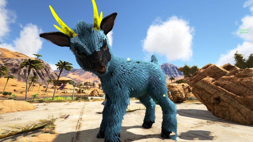 方舟生存进化:憨憨部落 39 会发电的小羊羔坐骑