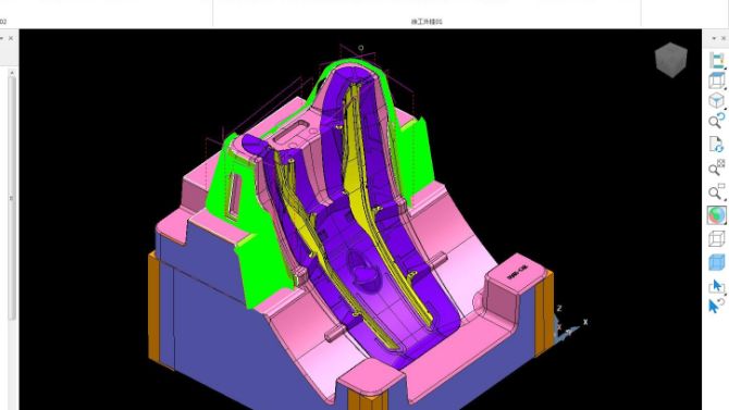 powermill徐工外挂快速编程—自动3D水口和3D中英刻字