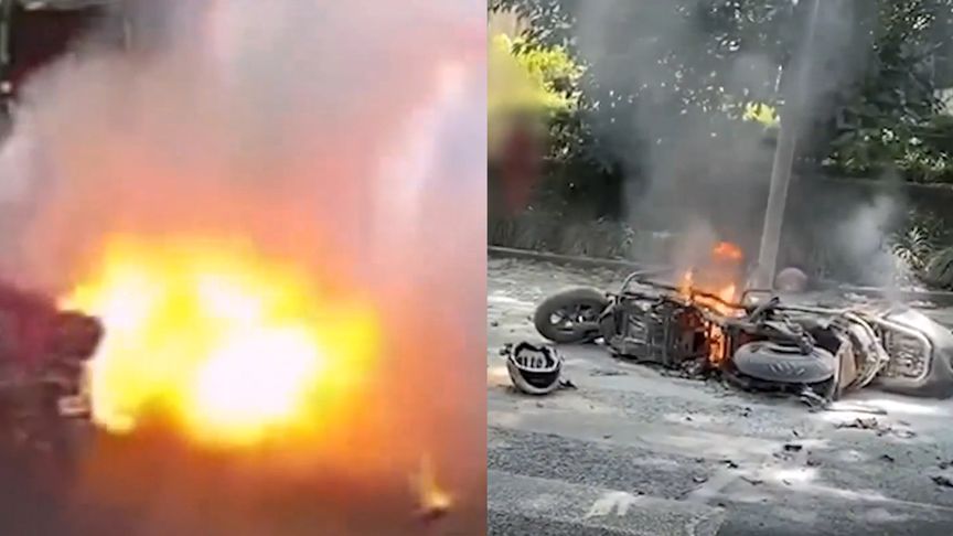 电动车突发爆炸 烧伤女孩被下三次病危通知 妈妈哭着还原事发瞬间