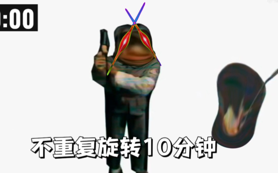 旋转10分钟,但是平均5秒钟就要换一个人(含计时器)