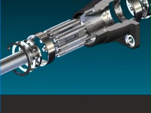 行星滚柱丝杆主要部件:主丝杠、螺母和滚柱,行星滚丝杆附件:齿轮环、 ...