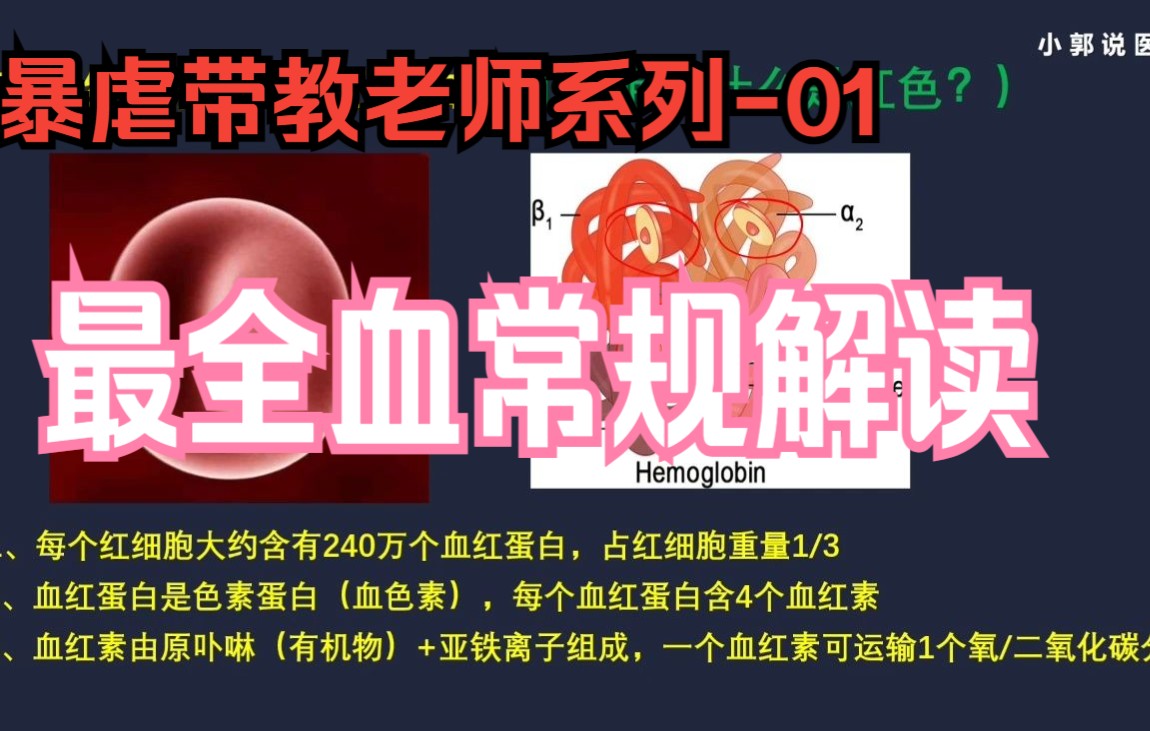 最全血常规解读-暴虐带教老师系列