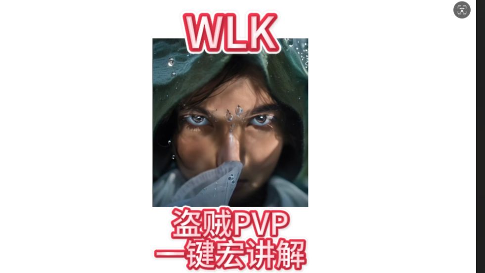 WLK魔兽【单手打断】80级敏锐盗贼PVP野外战场一键宏:小宏讲解_...