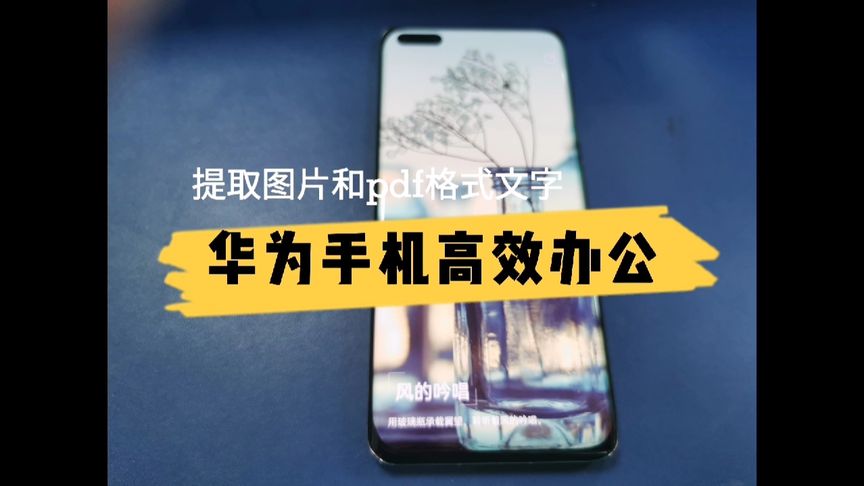 华为手机高效办公:提取图片pdf文件转文字