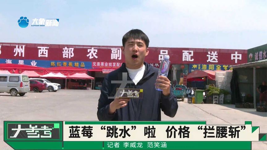 蓝莓价格大跳水几乎是“拦腰斩”!商户:现在大家是整件买
