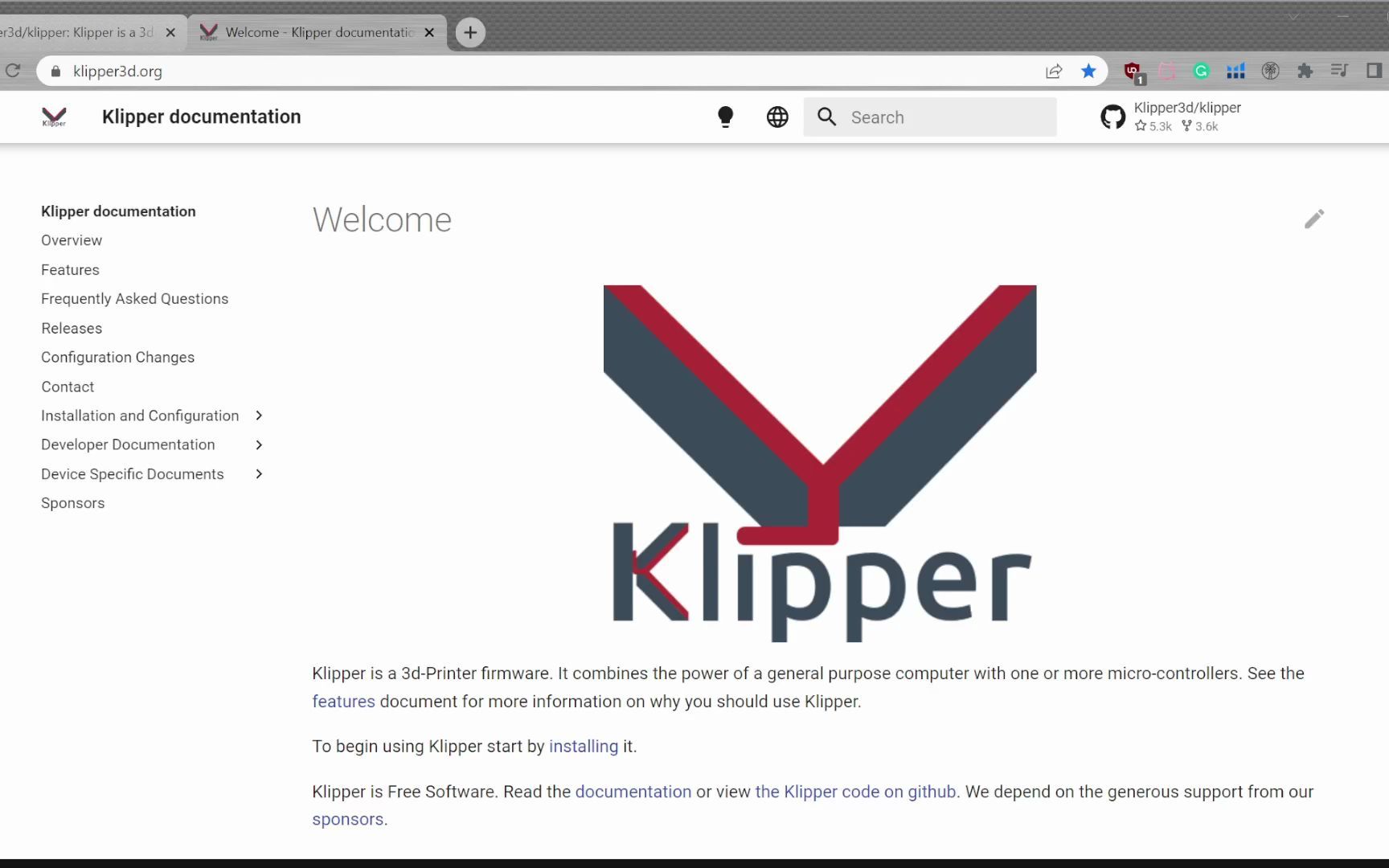 Klipper官方网站使用简介,Klipper中文已经上线