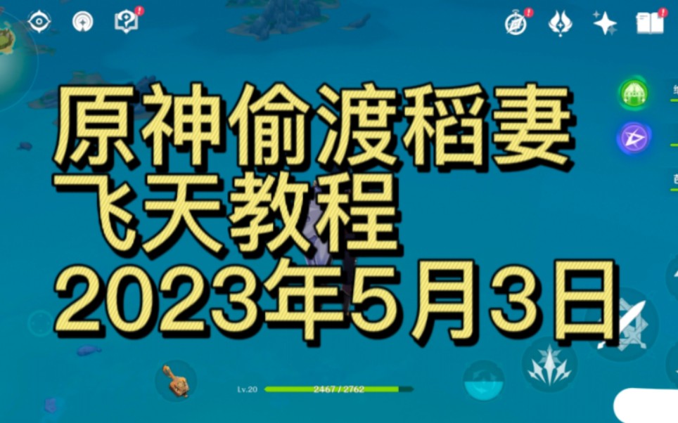 原神偷渡稻妻教程攻略,飞天教程,偷渡稻妻成功_原神