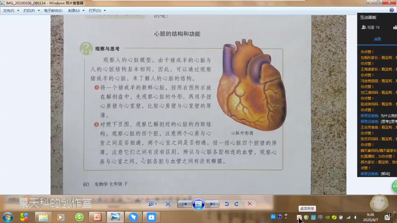 实播网课 初中生物七下4-8 输送血液的泵——心脏1