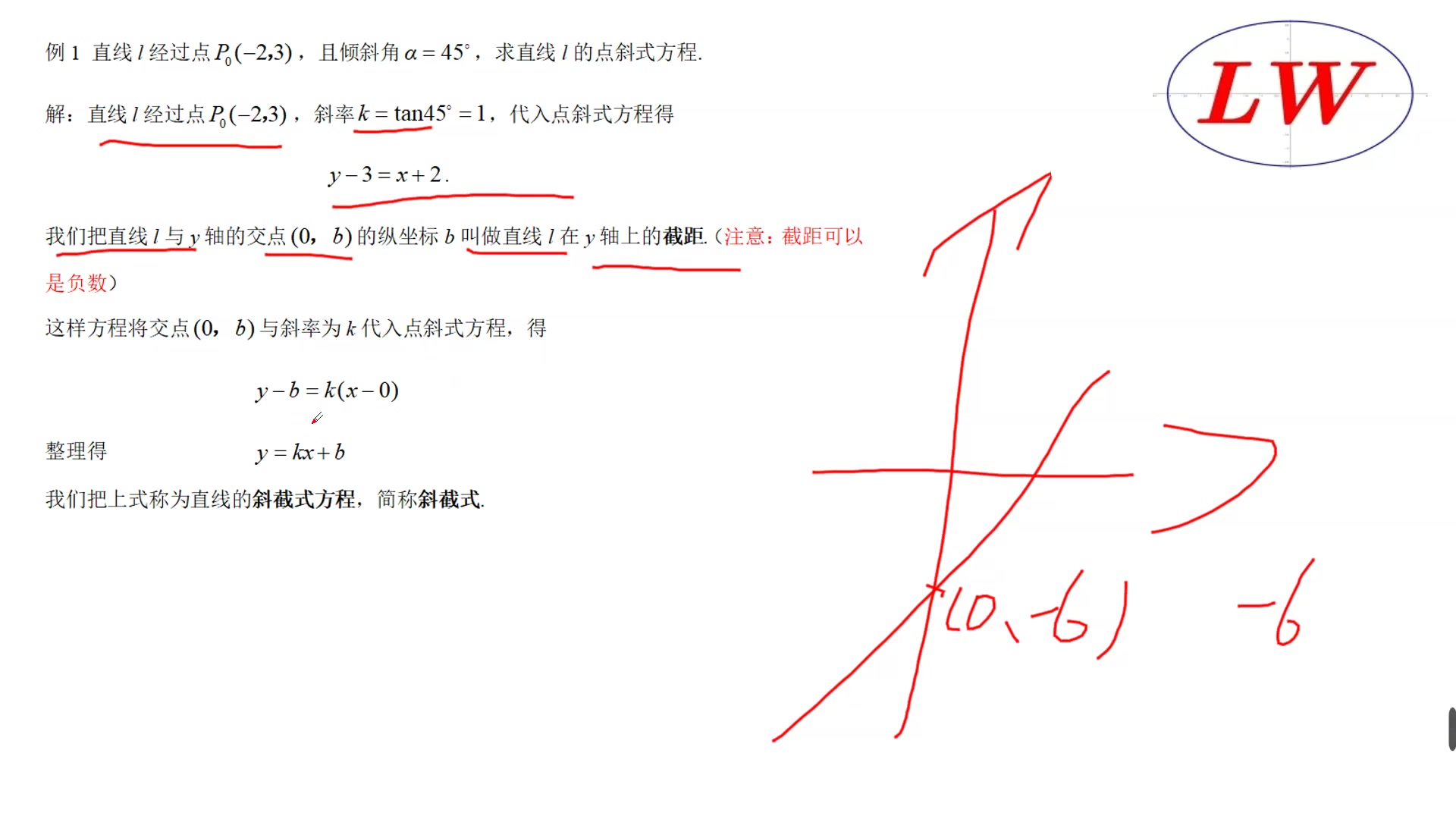 选修一2.2直线的方程