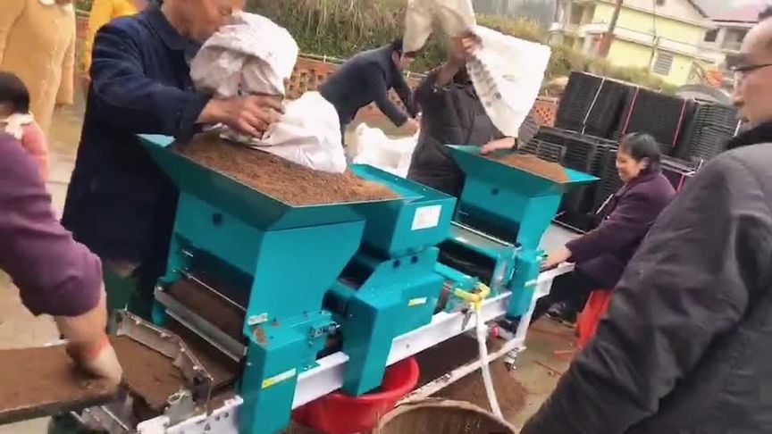 水稻育秧播种机#一机多用省时省力省人工 #全程机械化