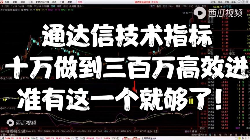 通达信技术指标,十万做到三百万高效进准有这一个就够了!