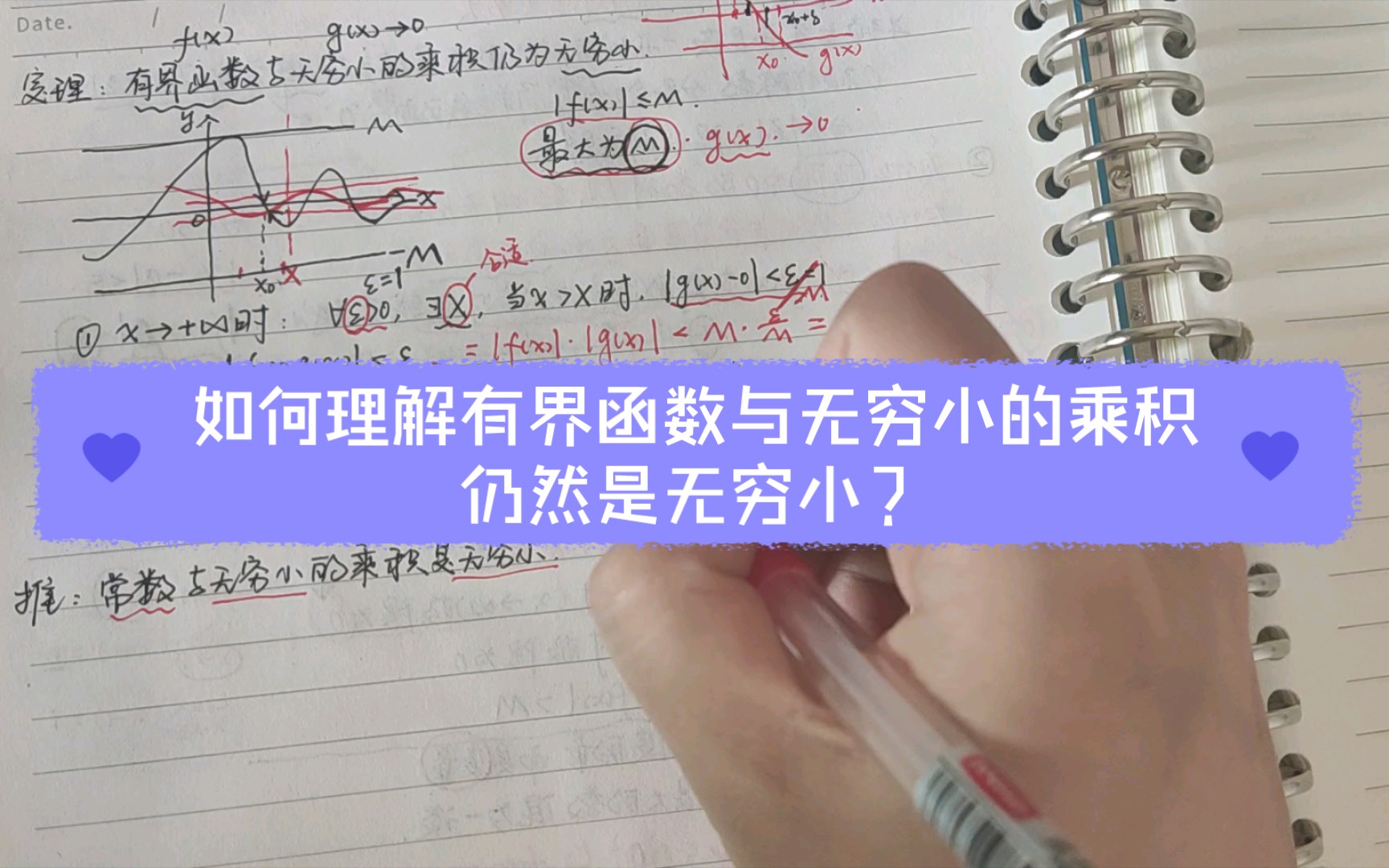 如何理解有界函数与无穷小的乘积仍然是无穷小?