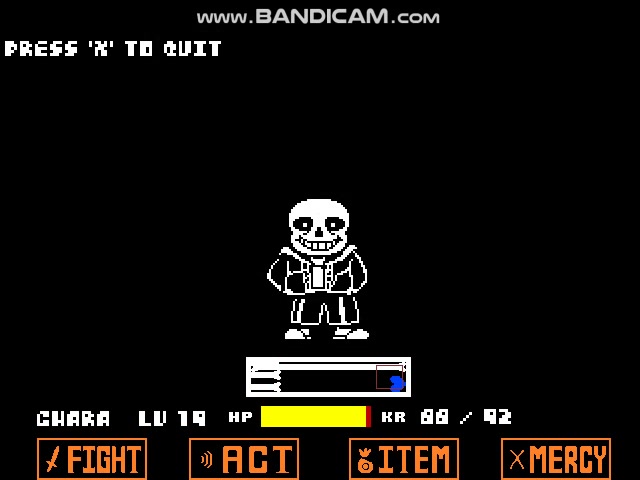 【浩杨正气】传说之下(Bad Time Simulator)自制关卡:非常凶狠的sans(...
