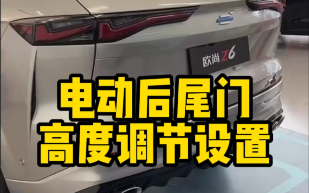 电动后尾门高度调节设置