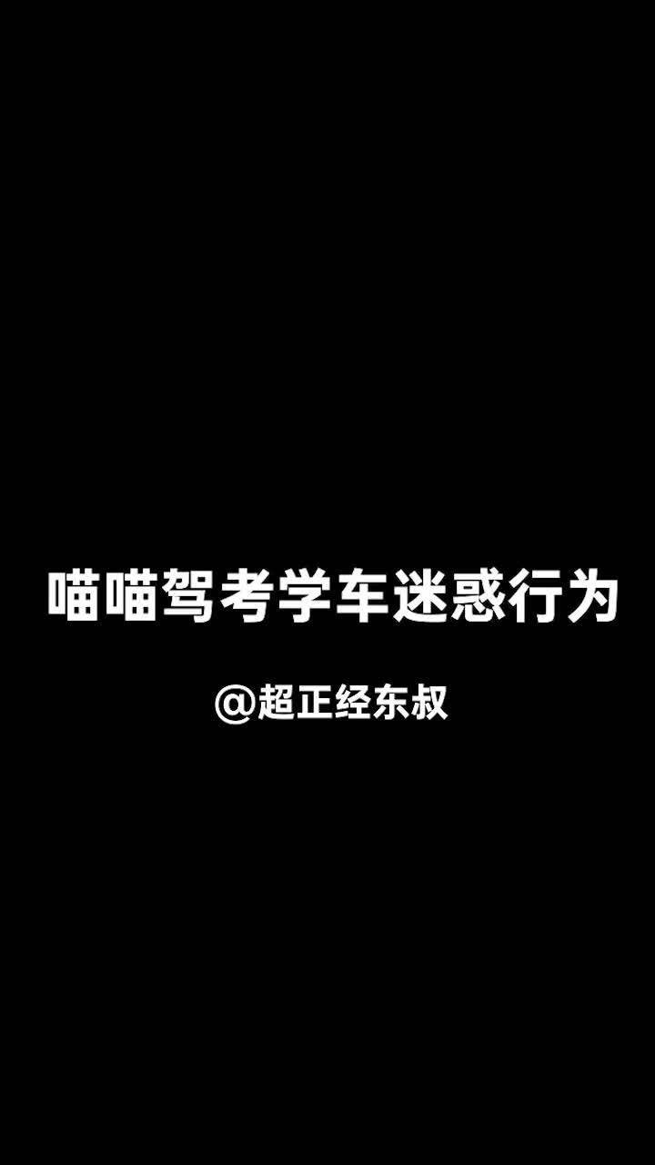 喵喵驾考迷惑行为 相关表情包在 微信里搜索喵喵驾考迷惑行为