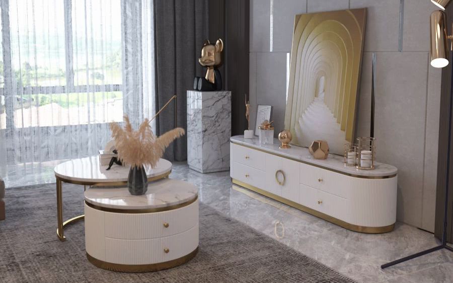 3Dmax制作茶几电视柜展示动画