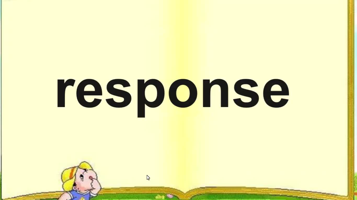 response什么意思?怎样正确使用?常用搭配你知道几个?