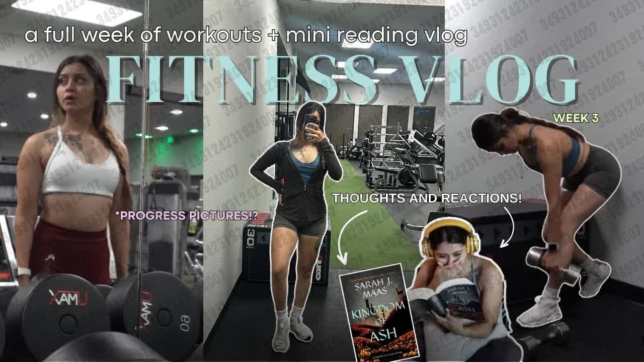...锻炼动机VLOG|ߒ�我的每周锻炼计划、健身和书籍、+免剧透阅读vlog