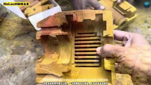 印度发动机零件加工过程,一次性模具手工铸造,生产效率遥遥领先