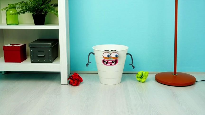 #搞笑动画# 调皮的垃圾桶