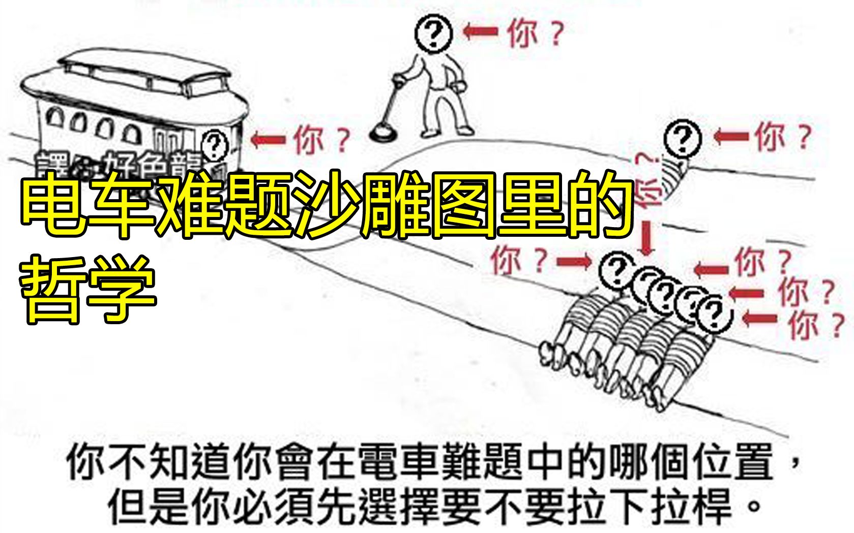 电车难题沙雕图中的哲学【风之谷书屋·大白】