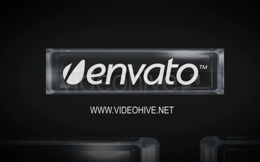 动态logo-透明的玻璃效果的公司企业品牌商品店铺标志LOGO片头