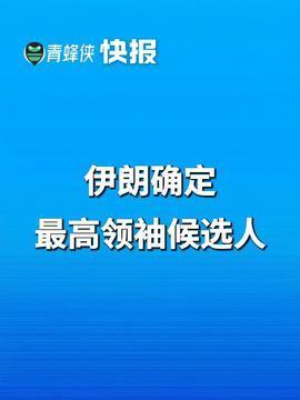 伊朗确定最高领袖候选人