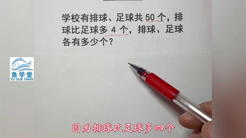 小学数学三年级四年级倍数应用题 利用线段图解决基本的和差问题