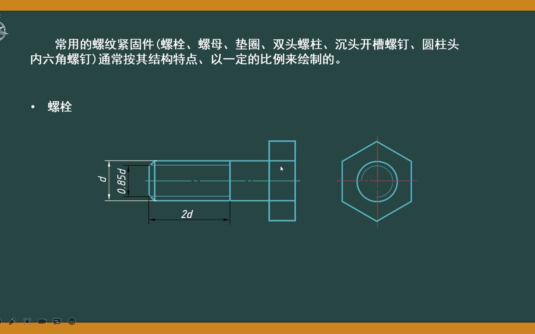 7螺纹固定件画法