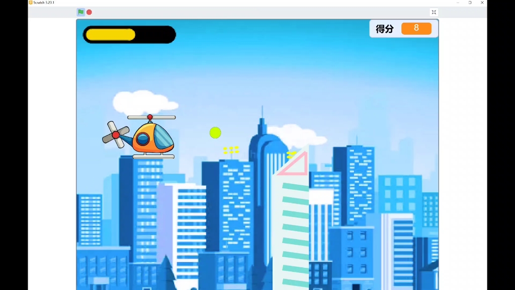 scratch 血量条,练习作品。