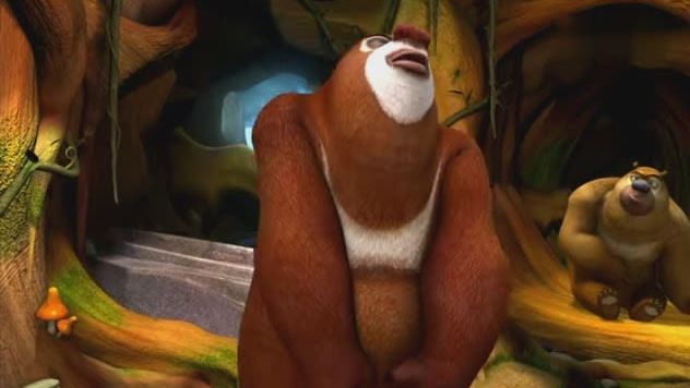 熊大一早起来拉肚子熊二被它放屁臭死了