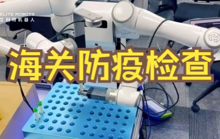案例|复合机器人用于海关防疫检查——双臂核酸采样
