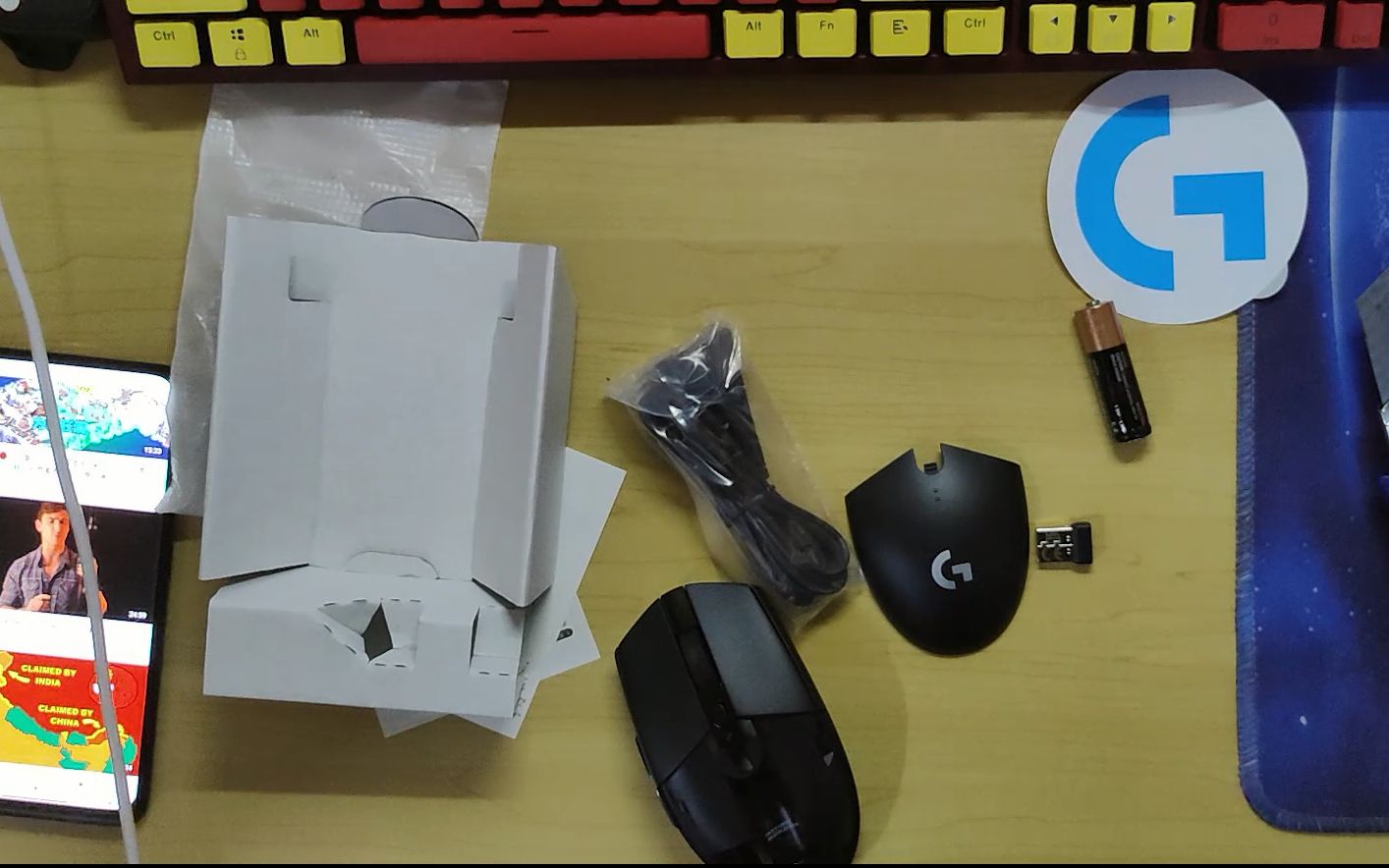 罗技G304换新开箱