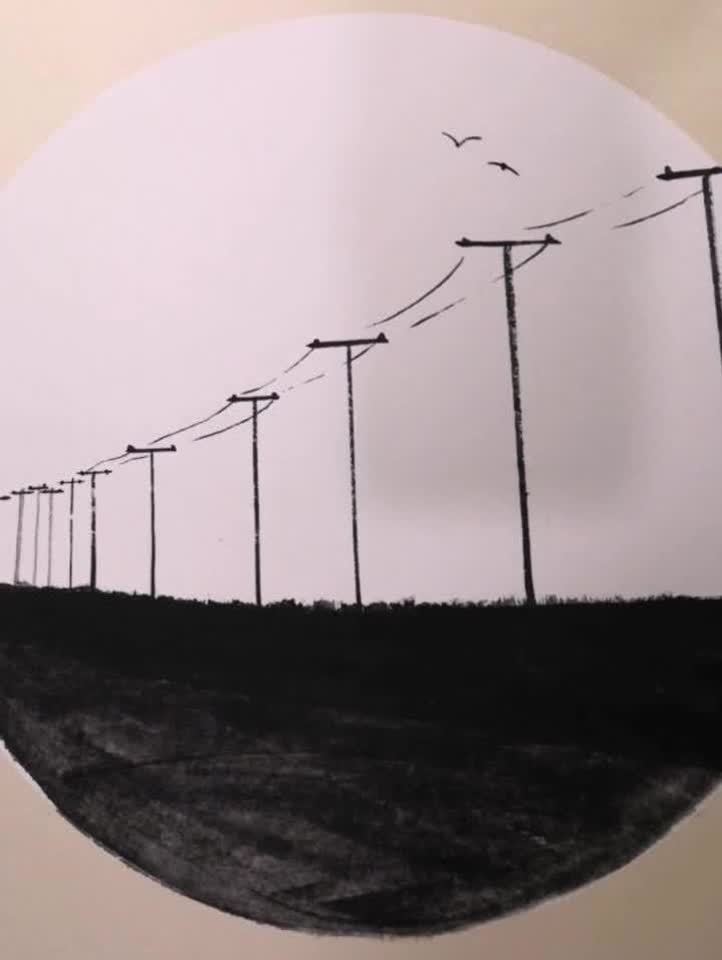 太简单了,毛笔画直线画画其实很简单