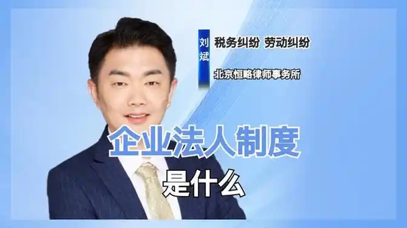 企业法人制度是什么