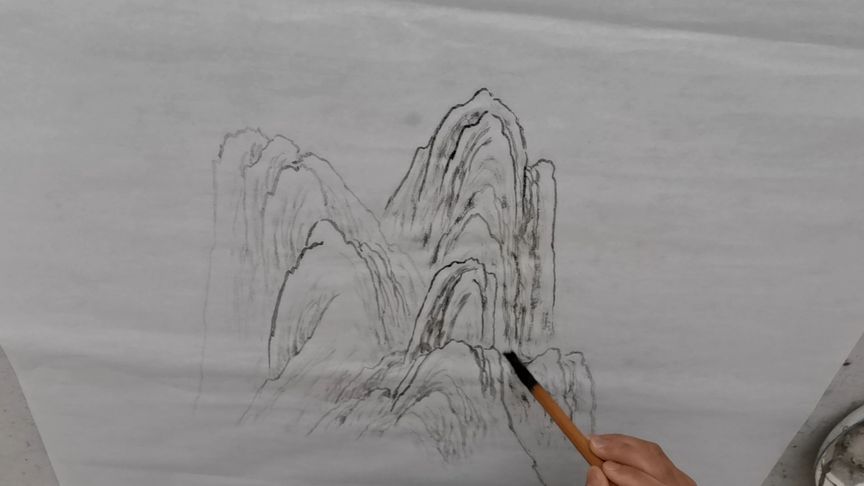 中国山水画:山水画墨稿