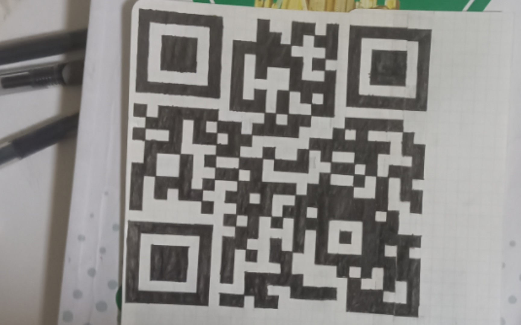 当你尝试手绘自己表白网站的二维码时.