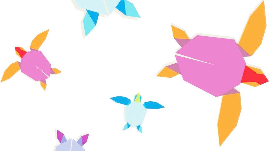 幼儿园零基础手工折纸课程创意DIY,海龟 鲨鱼 章鱼 海豚