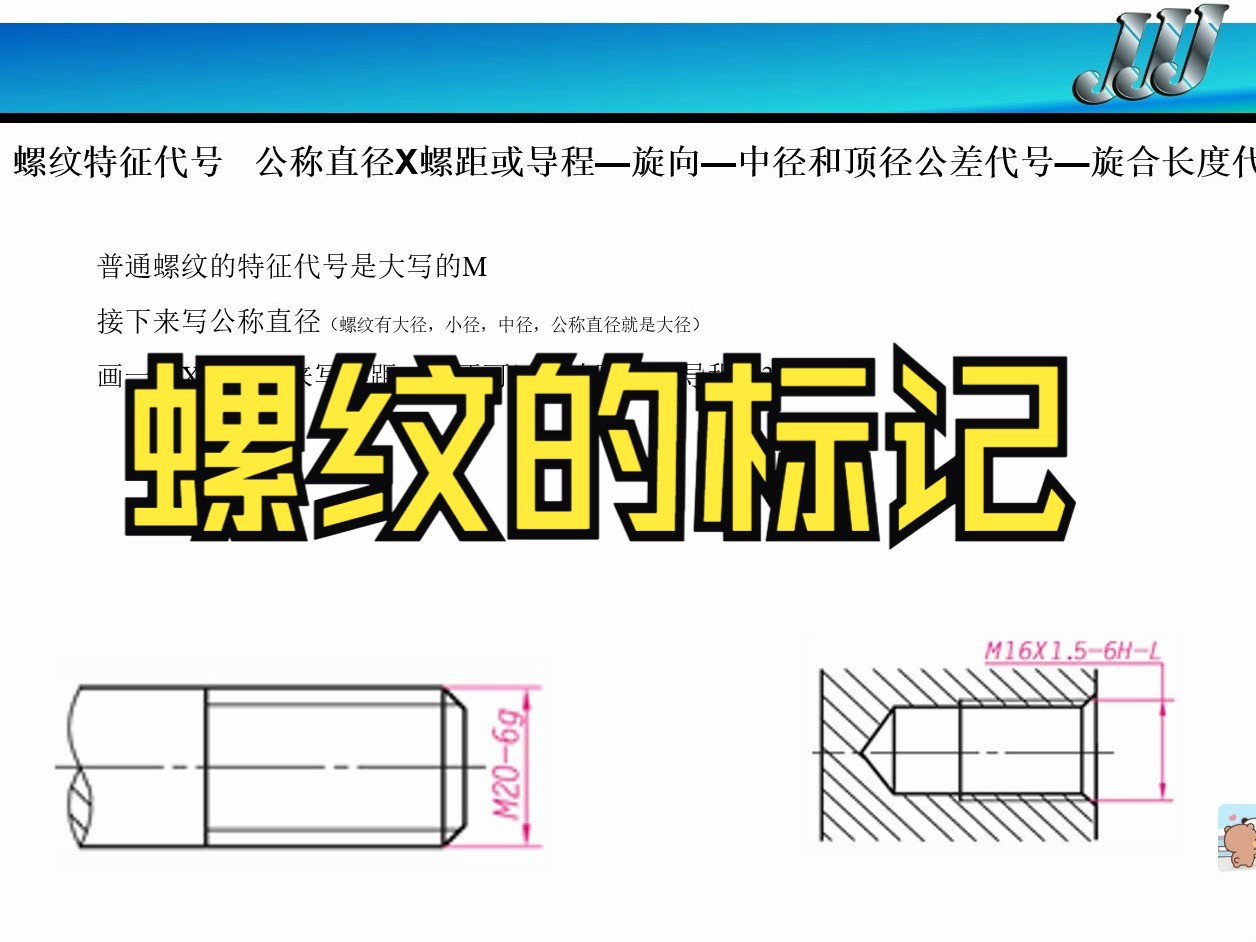 机械制图-螺纹的标记