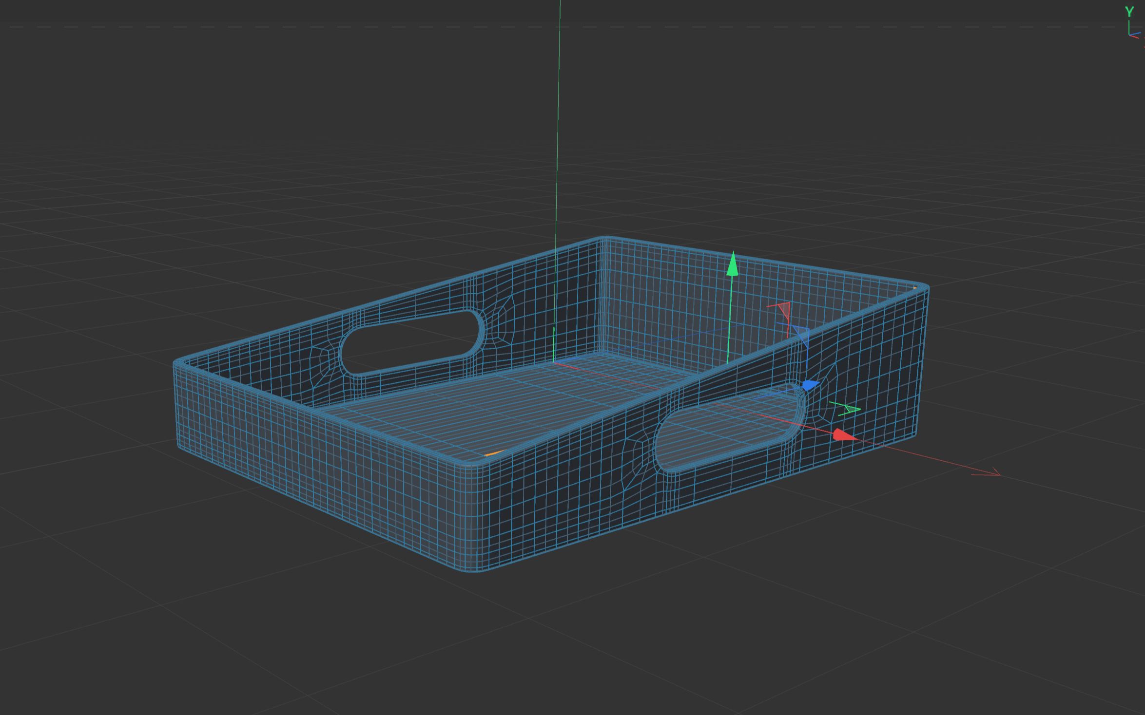 C4D2023 铲式鞋篮建模 细分曲面建模